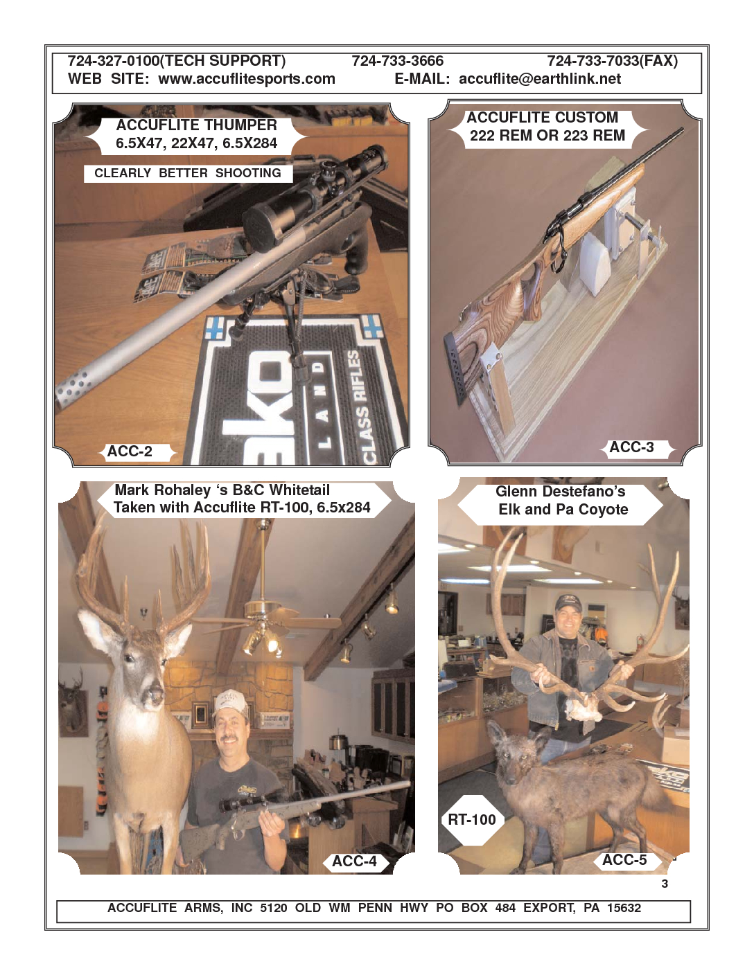 Rifle Catalog | Accuflite Arms - Custom Rifles